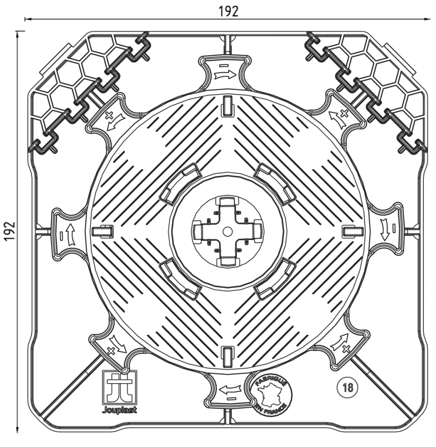 Clé pour plots cleman Jouplast - Réflex Boutique