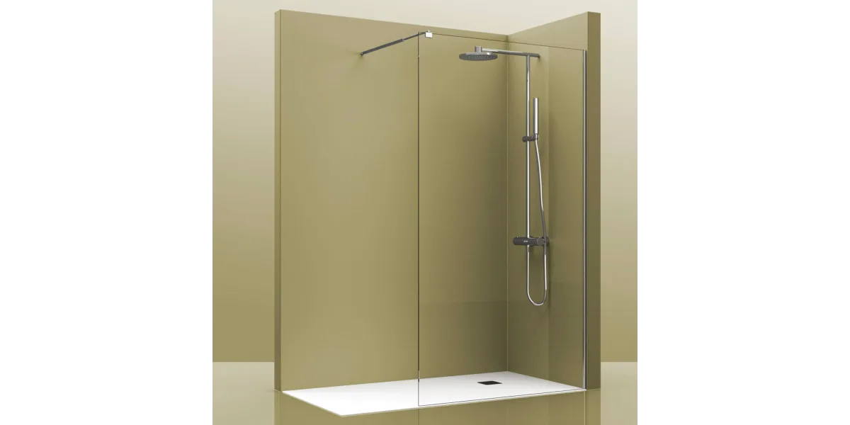 Paroi fixe Tignes 8mm walk-in - Réflex Boutique