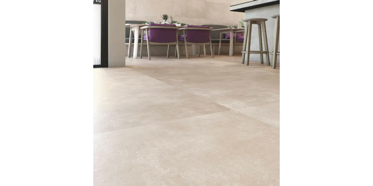Carrelage sol moderne Simply crema 120x120 cm - Réflex Boutique