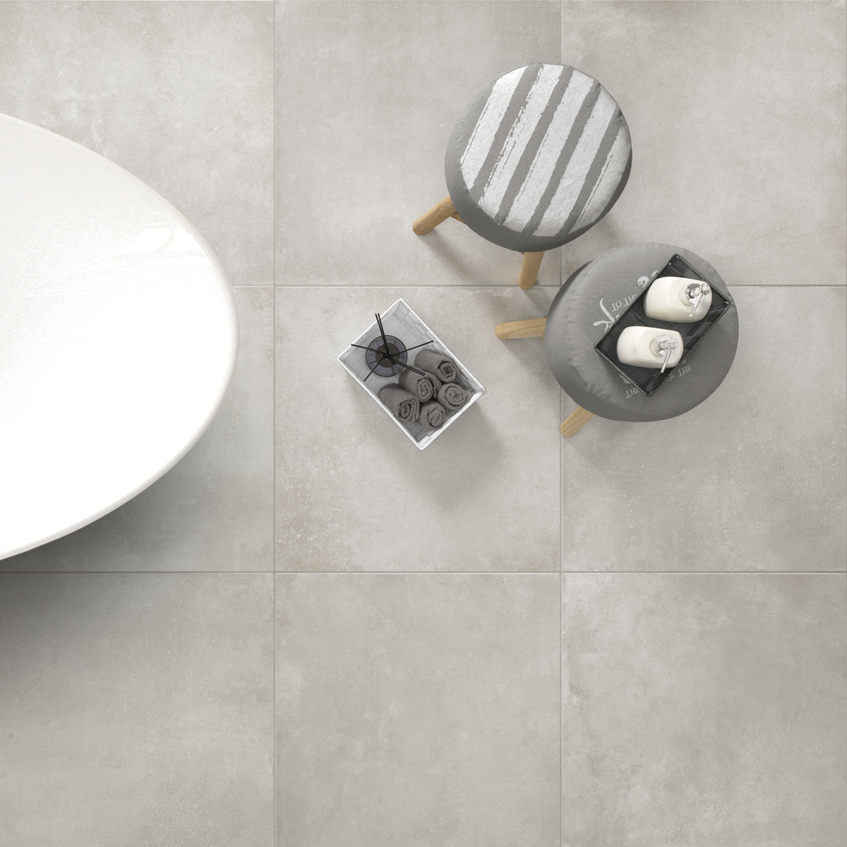Carrelage sol extérieur moderne Quality crème R11 120x120 cm - Réflex ...