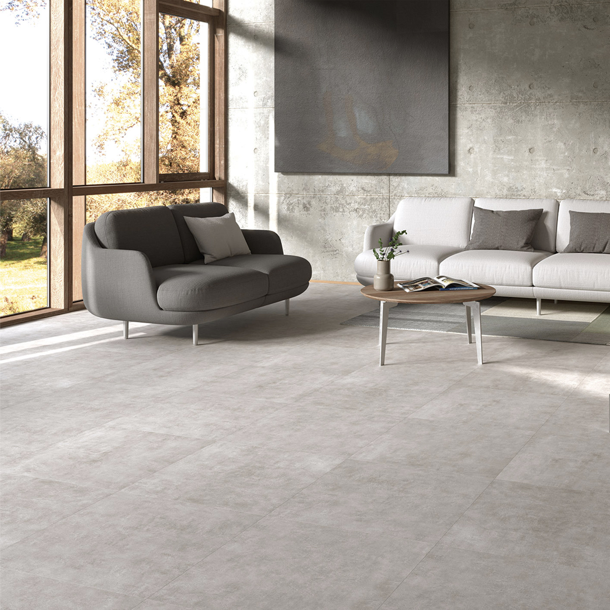 Carrelage sol moderne Avantgarde graphite 60x120 cm - Réflex Boutique