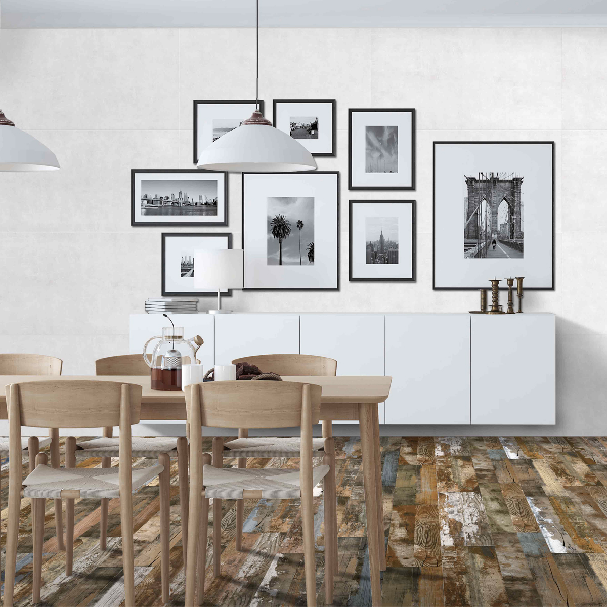 Carrelage sol moderne Avantgarde gris 60x60 cm - Réflex Boutique