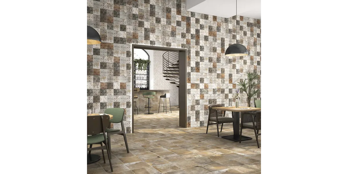 Carrelage sol traditionnel Doyen Lis mix 33x33 cm - Réflex Boutique