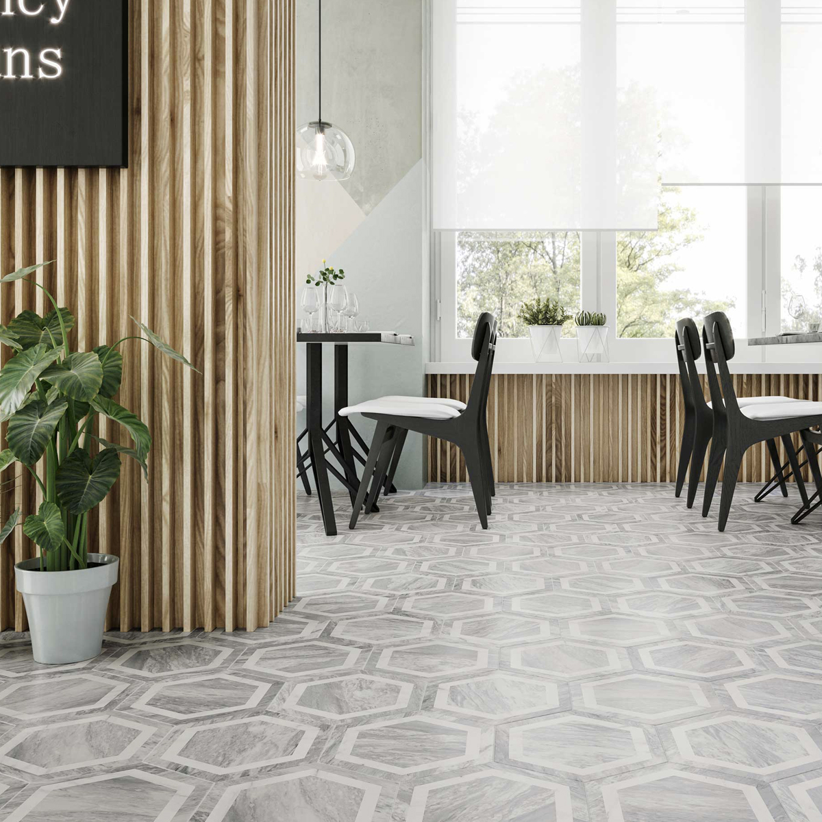 Carrelage sol hexagonal Caprice mix 28.5x33 cm - Réflex Boutique