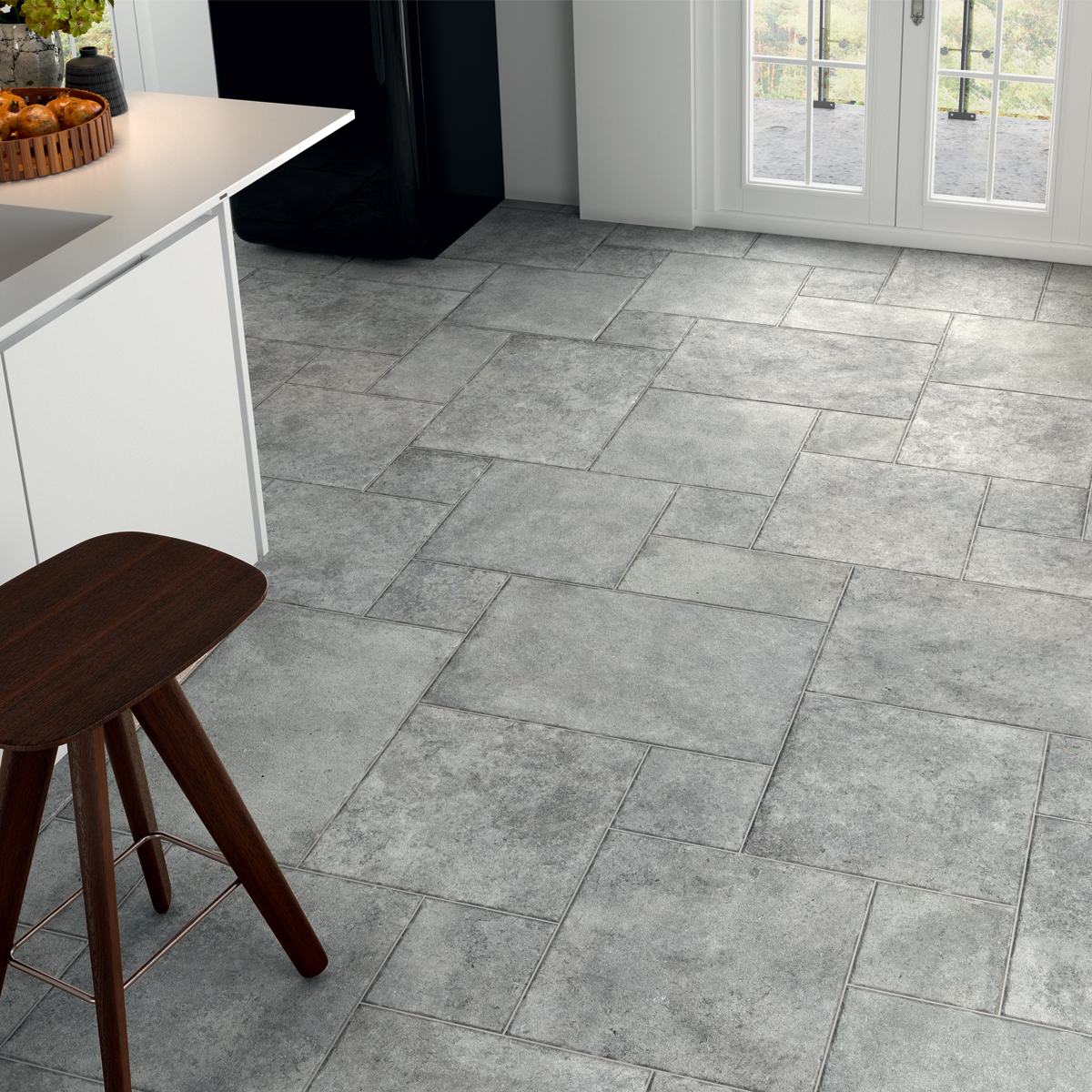 Carrelage sol effet pierre Provenza blanc multi-format - Réflex Boutique