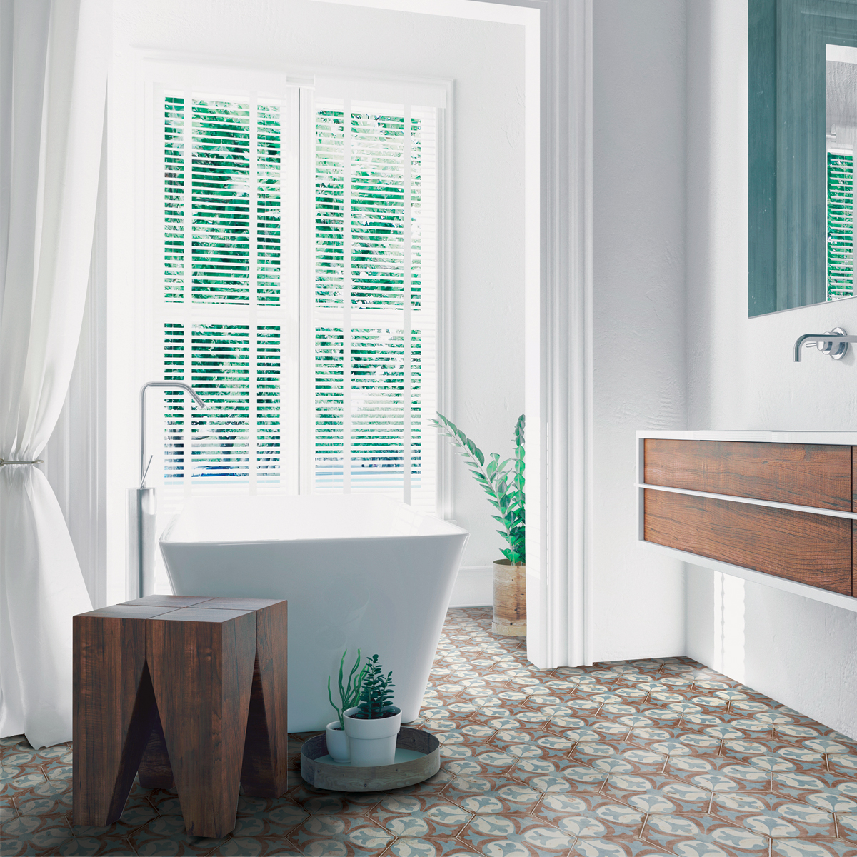 Carrelage sol hexagonal Vagabond Hanna 21x25 cm - Réflex Boutique