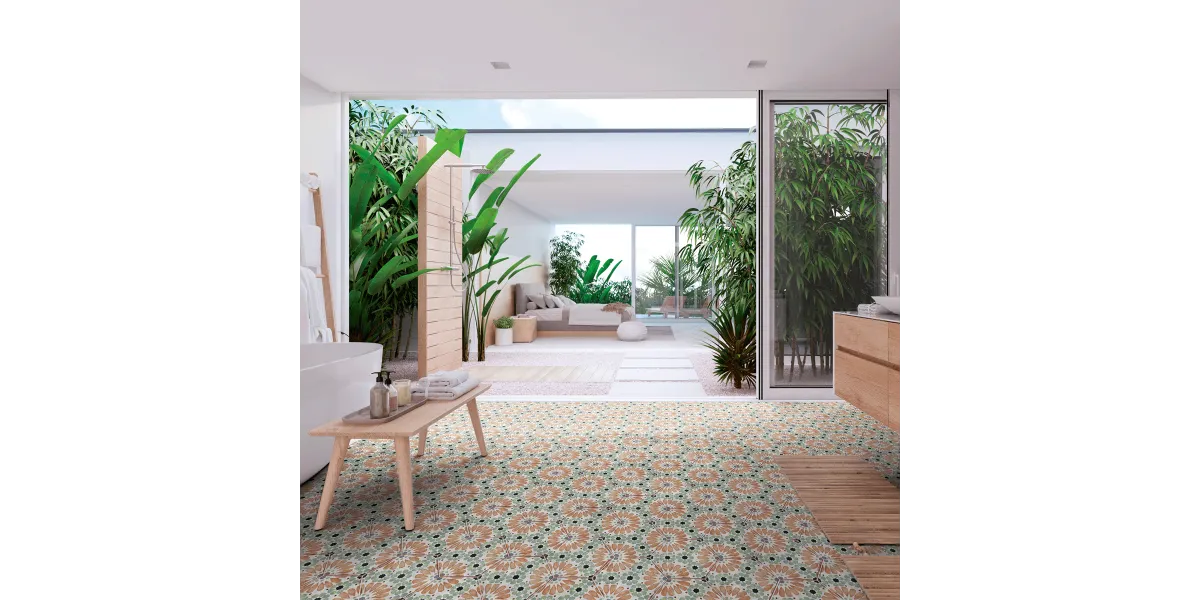 Carrelage sol hexagonal Vagabond Hanna 21x25 cm - Réflex Boutique