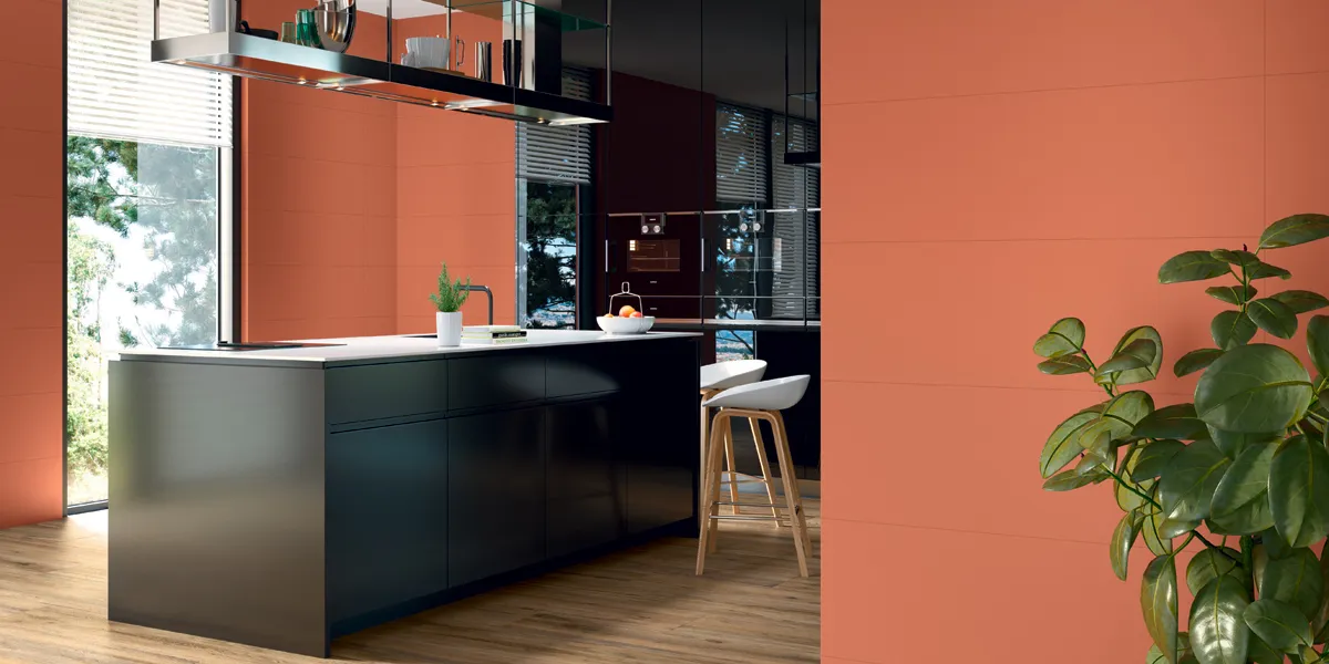 Carrelage mur Pure rouge 30x90 cm - Réflex Boutique