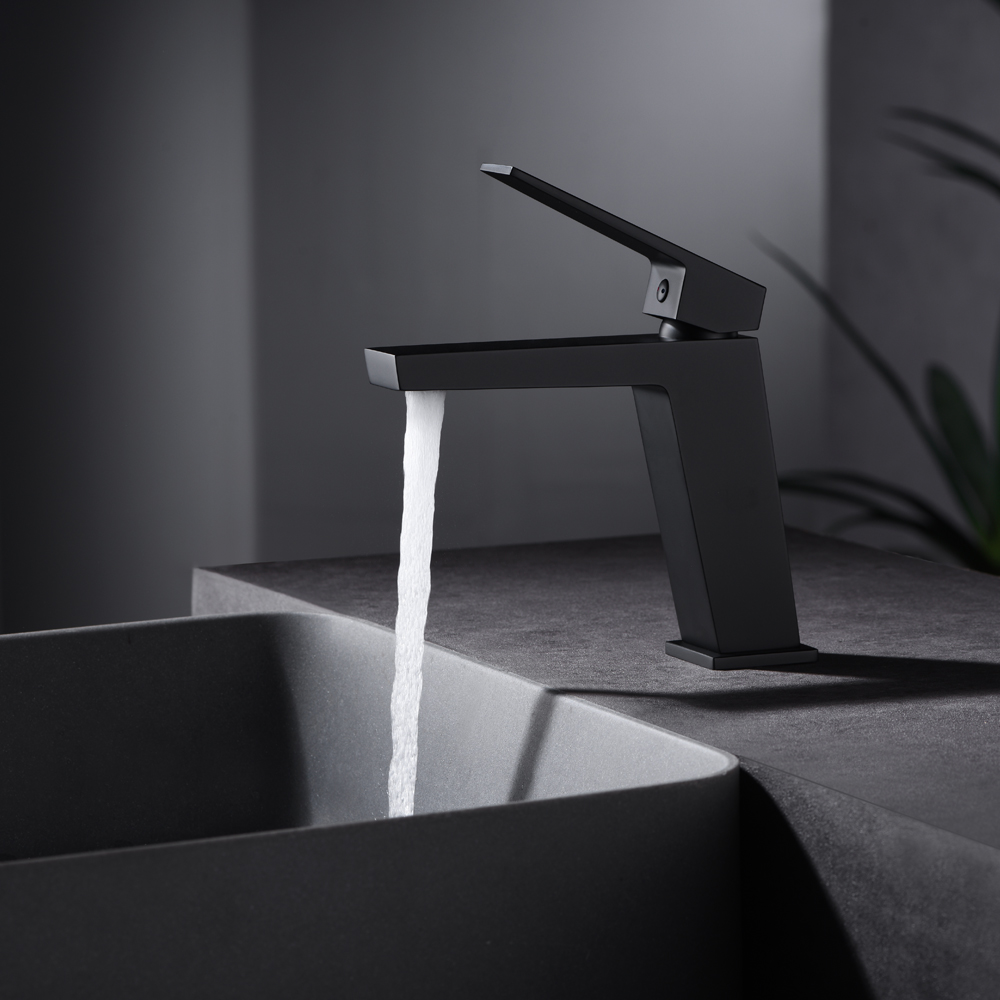 Mitigeur lavabo Zena Or Rose Brossé - Réflex Boutique