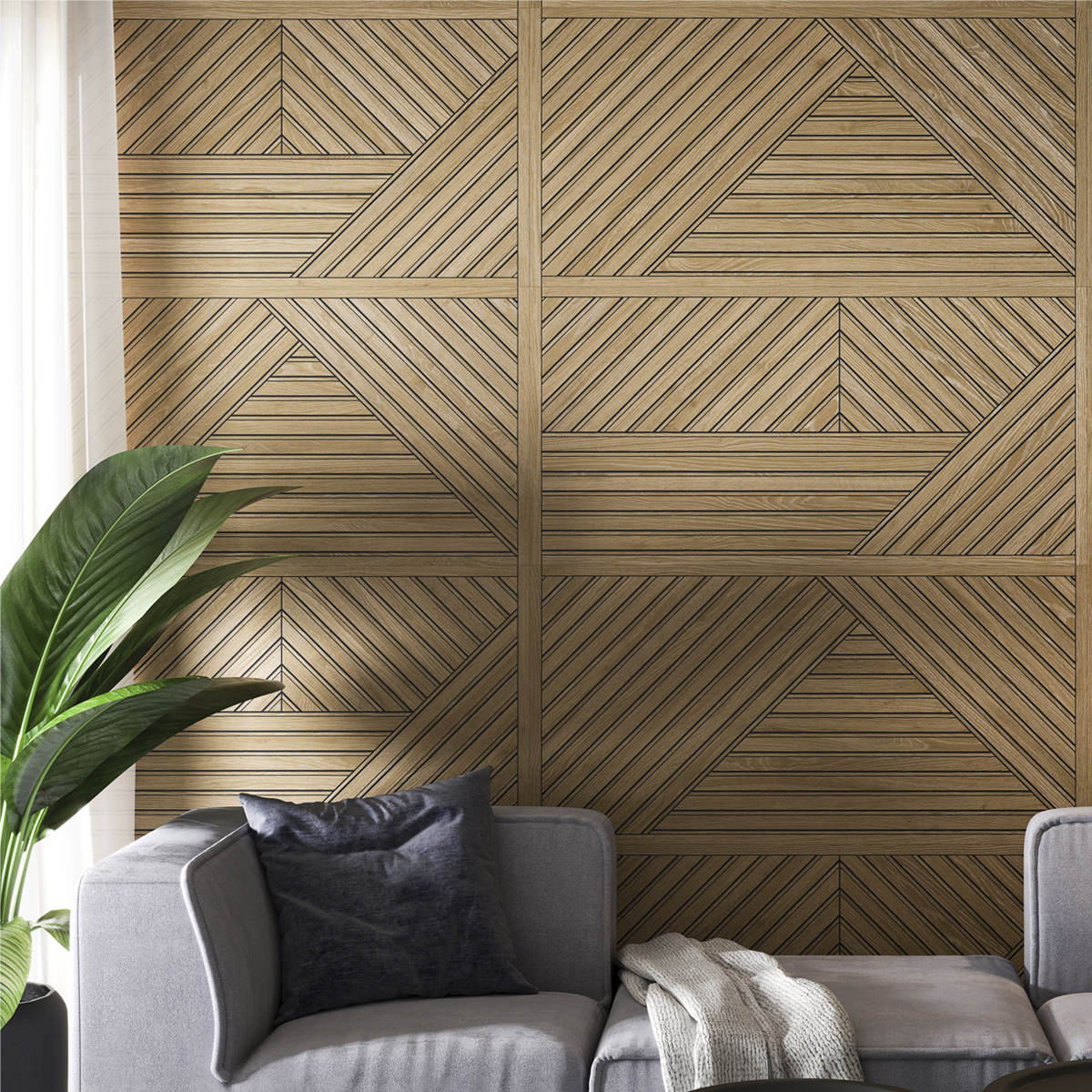 Carrelage mur Décor Bois Manaus beige 60x120 cm - Réflex Boutique