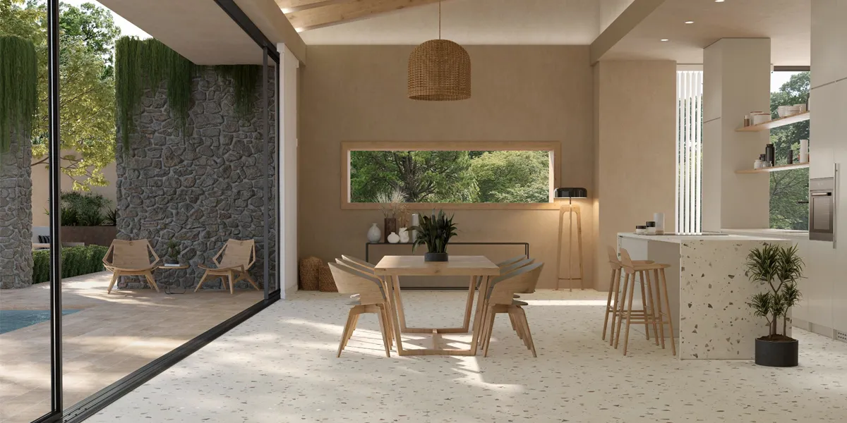 Carrelage sol hexagonal Marmo granito marfil 22x25 cm - Réflex Boutique