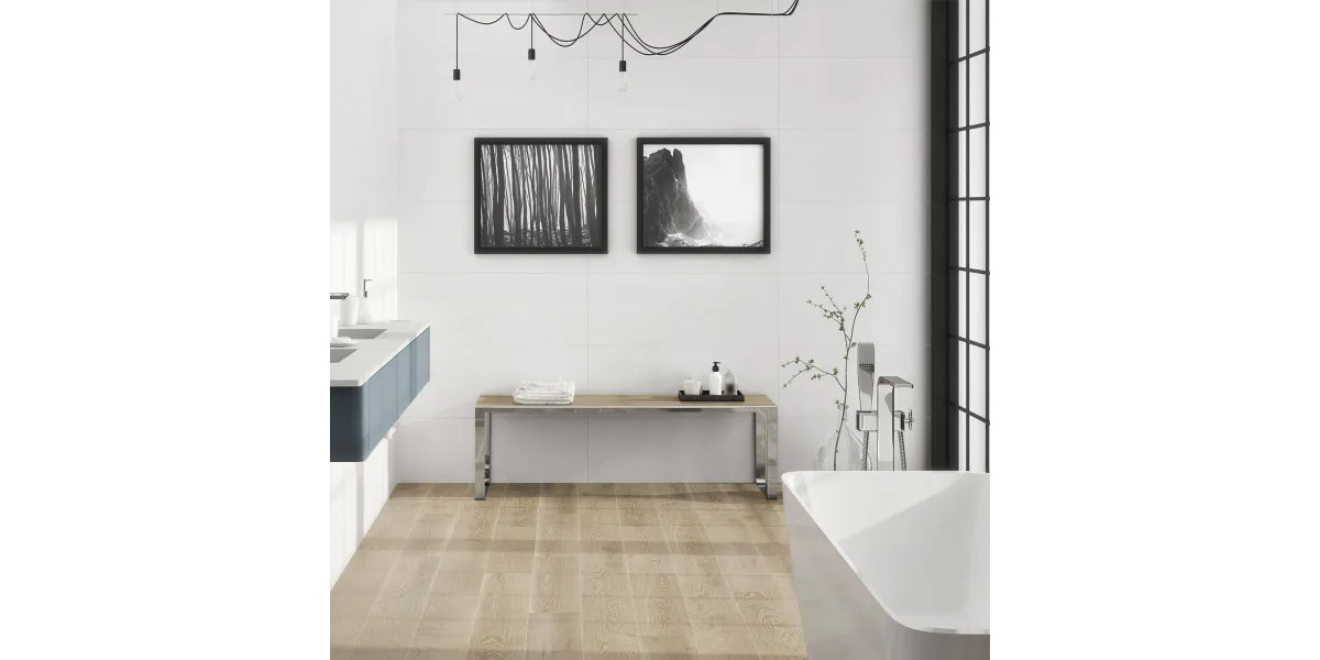 Carrelage mur Blanc mat 30x60 cm - Réflex Boutique