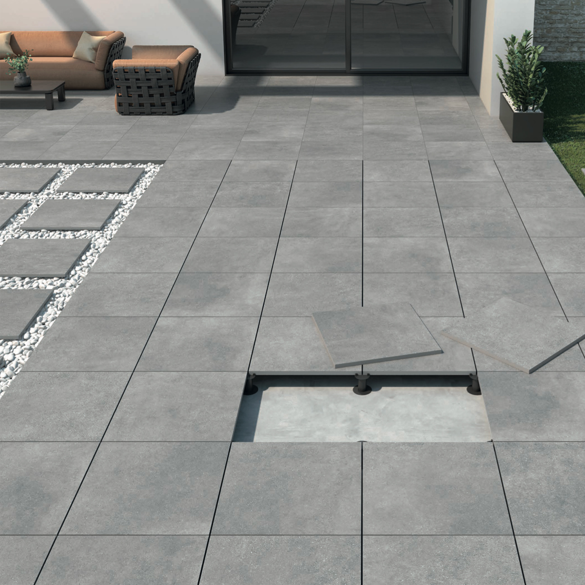 Prix Pose Dalle Sur Plot 60x60