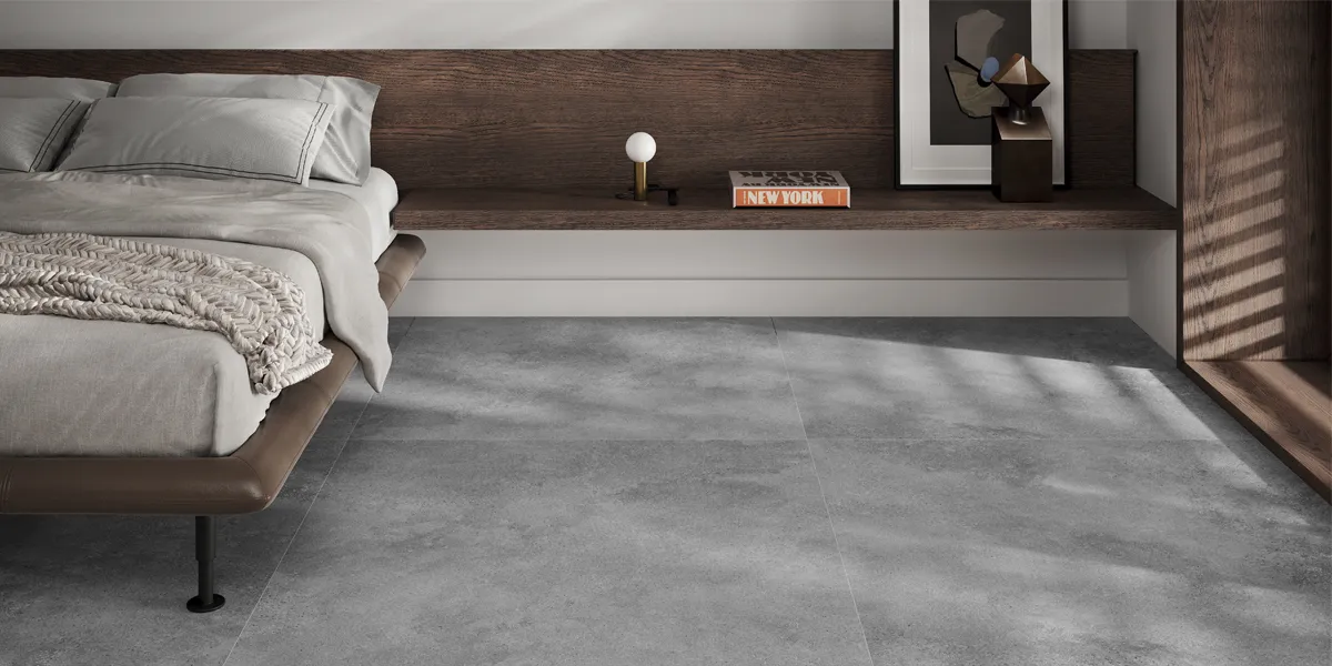 Carrelage sol effet béton Alpha gris 60X120 cm - Réflex Boutique