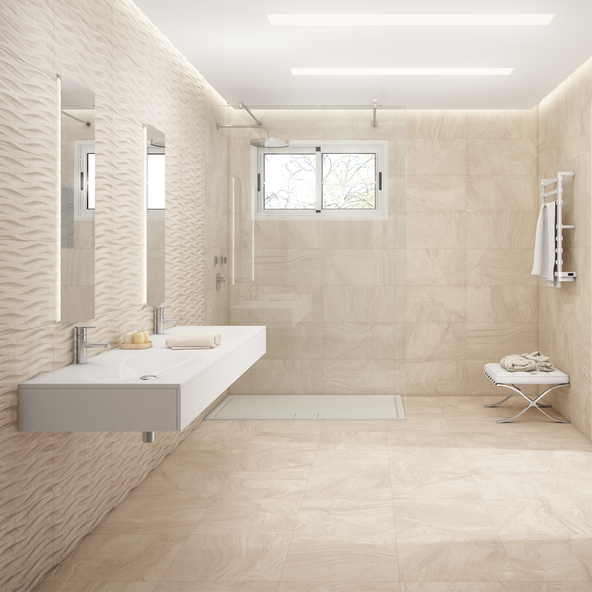 Carrelage mur Urban taupe 20x60 cm - Réflex Boutique