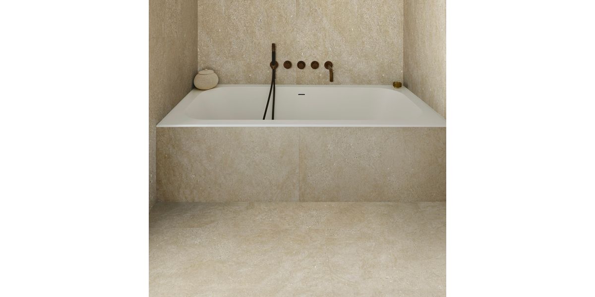 Dalles PVC 7mm à clipser cemento Reno 60x120 cm - Réflex Boutique