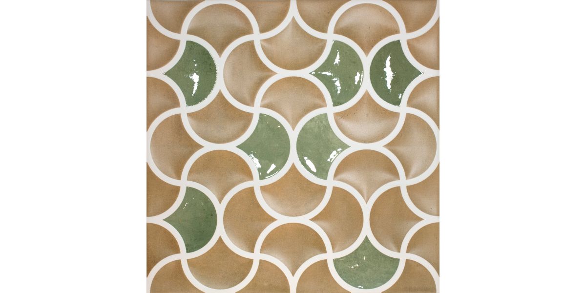 Carrelage mur ancien Ansouis relief terracotta 33x33 cm - Réflex Boutique